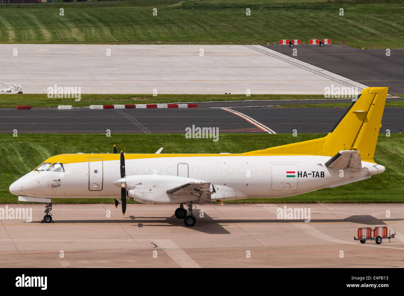 Saab SF340 turboprop aircraft of Hungarian cargo operator Fleet Air ...