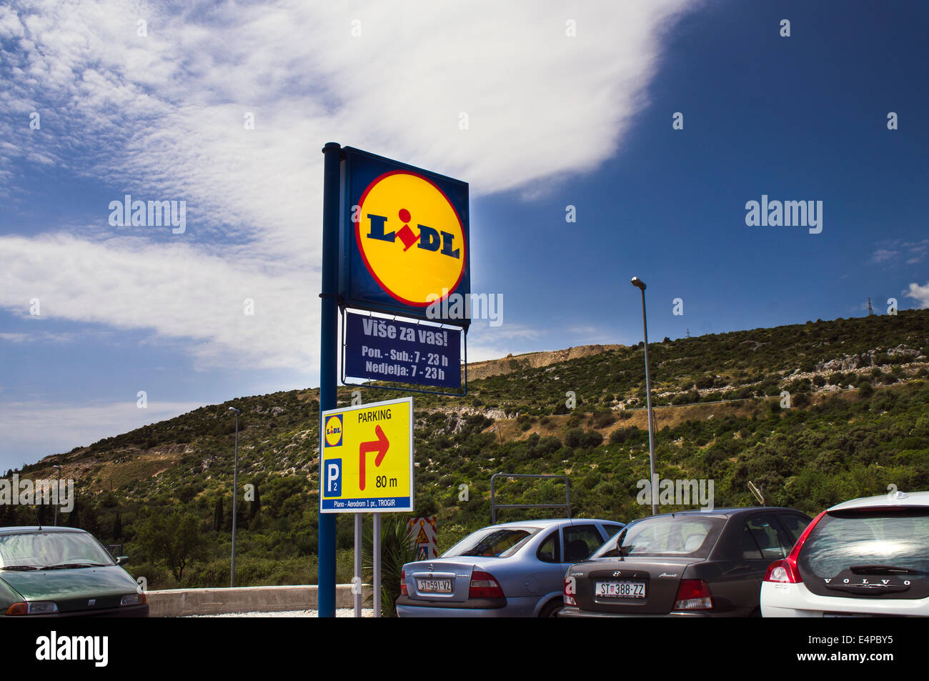 Lidl logo on parking hi-res stock photography and images - Alamy