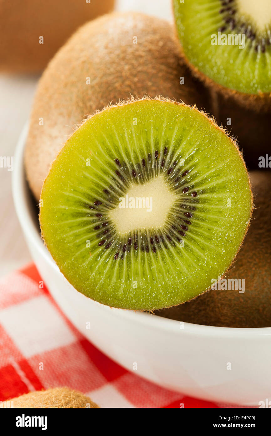 Fresh Organic Green Kiwi on a Background Stock Photo - Alamy