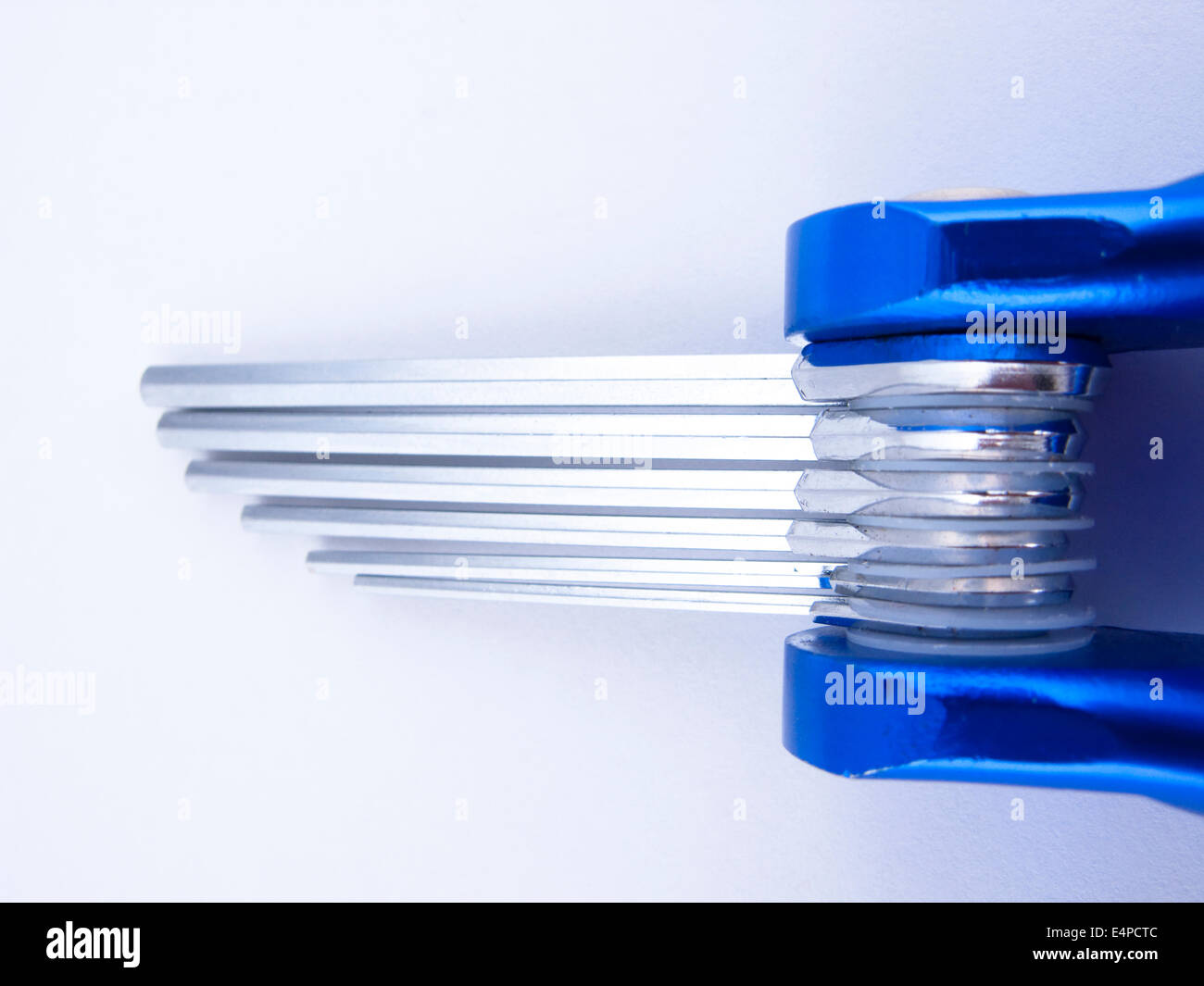 Picture of an allen tool. Picture of detail Stock Photo - Alamy