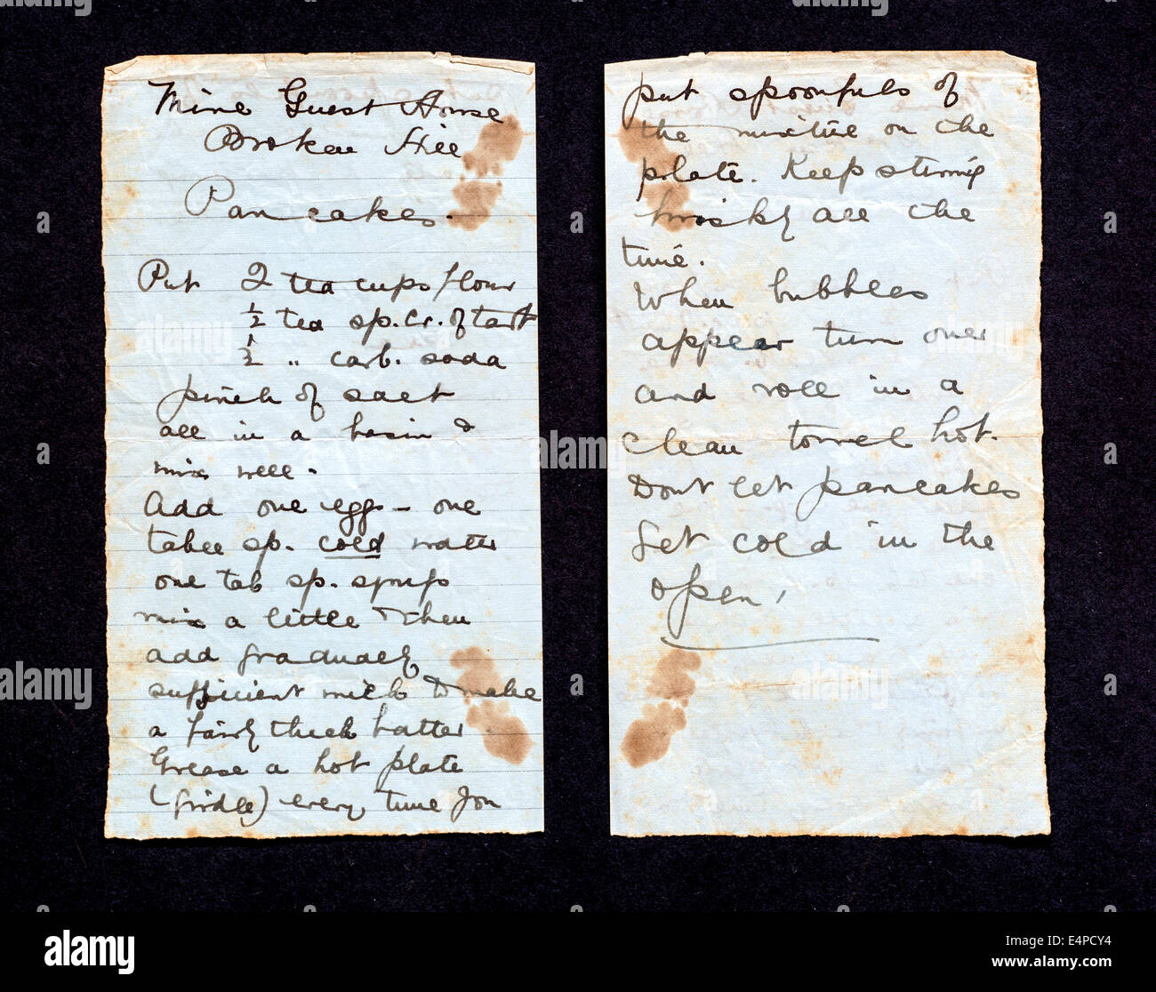 Hand written note historical hi-res stock photography and images - Alamy