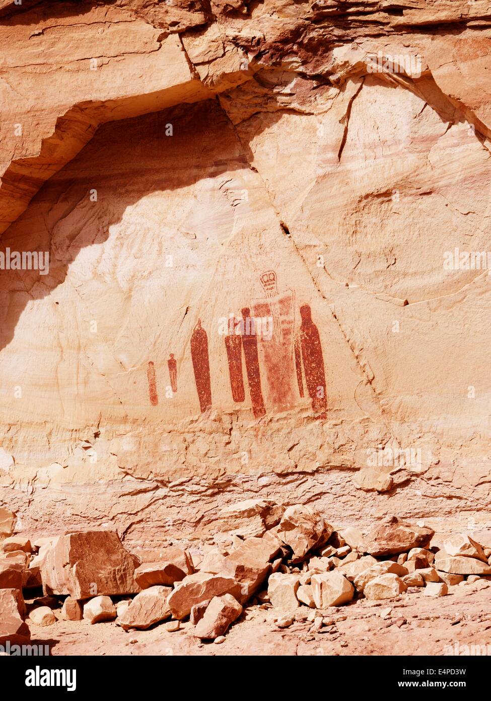 Great Gallery in Horseshoe Canyon, Canyonlands National Park Stock ...
