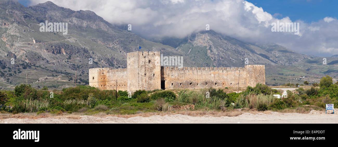 Venetian Fortress, Frangokastello, Crete, Greece Stock Photo - Alamy