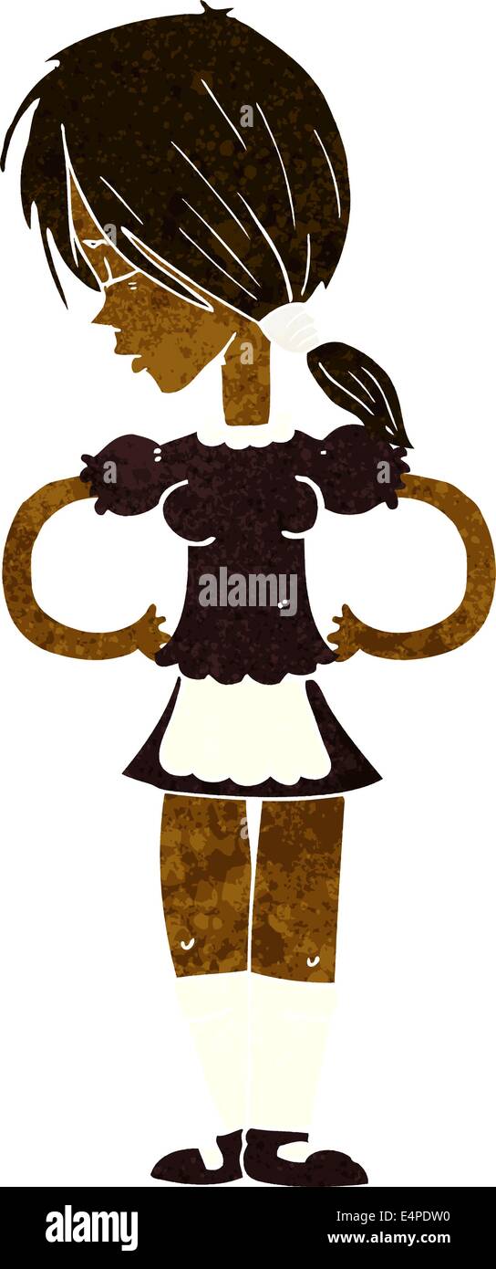 Cartoon waitress Stock Vector Images - Alamy