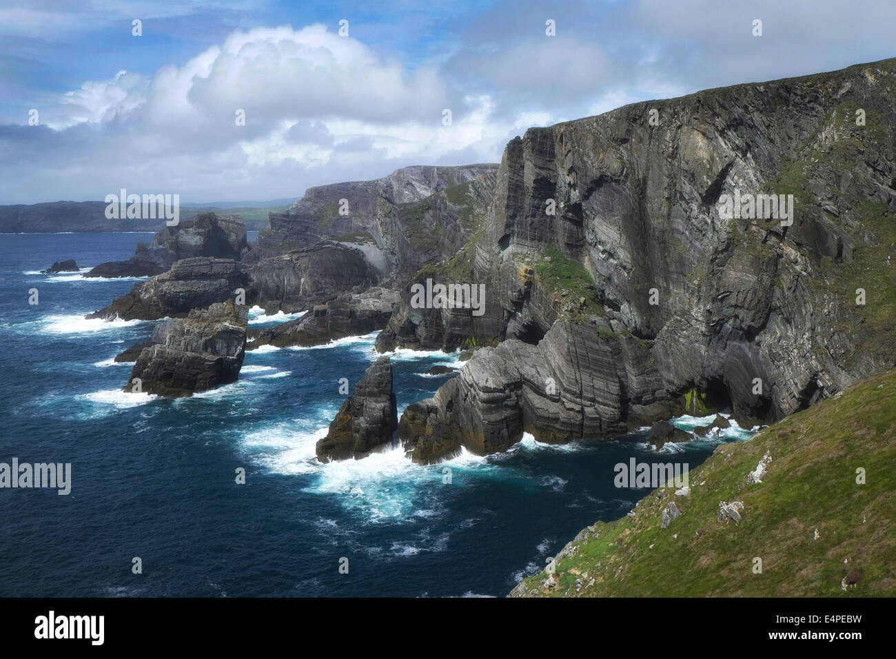 Cliffs, Mizen Head, most southwest point of Ireland, County Cork ...