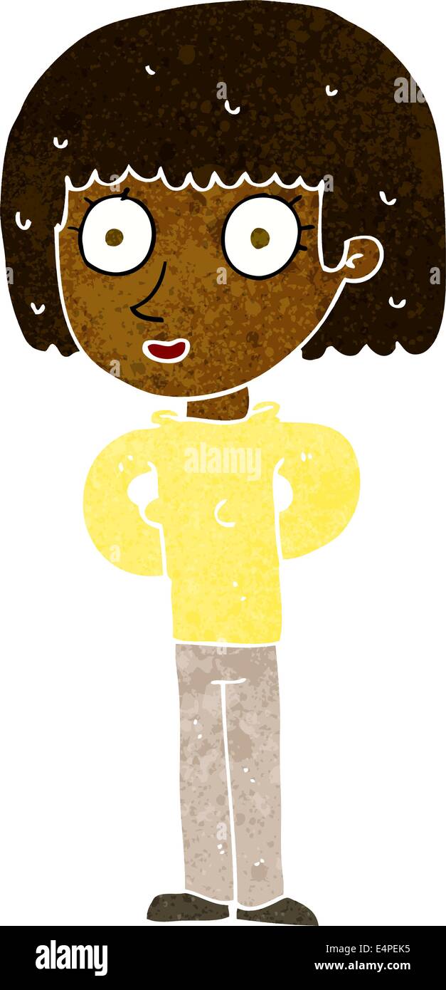 Cartoon staring woman hi-res stock photography and images - Alamy