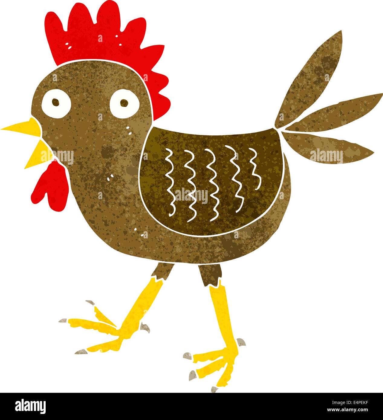funny cartoon chicken Stock Vector Image & Art - Alamy