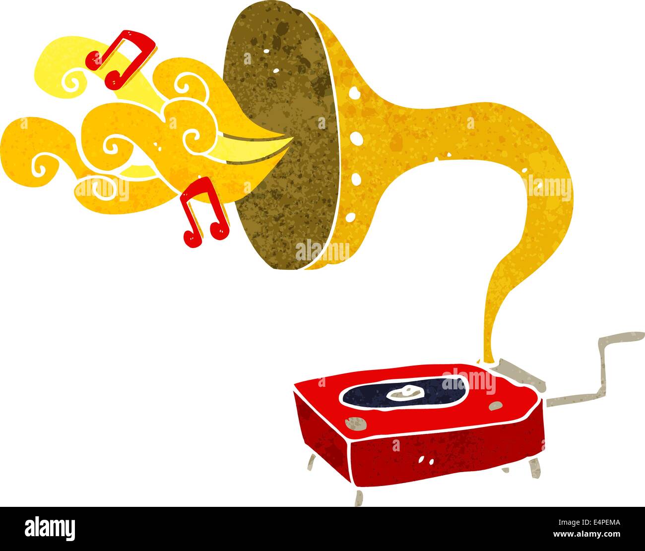Cartoon gramophone Stock Vector Images - Alamy
