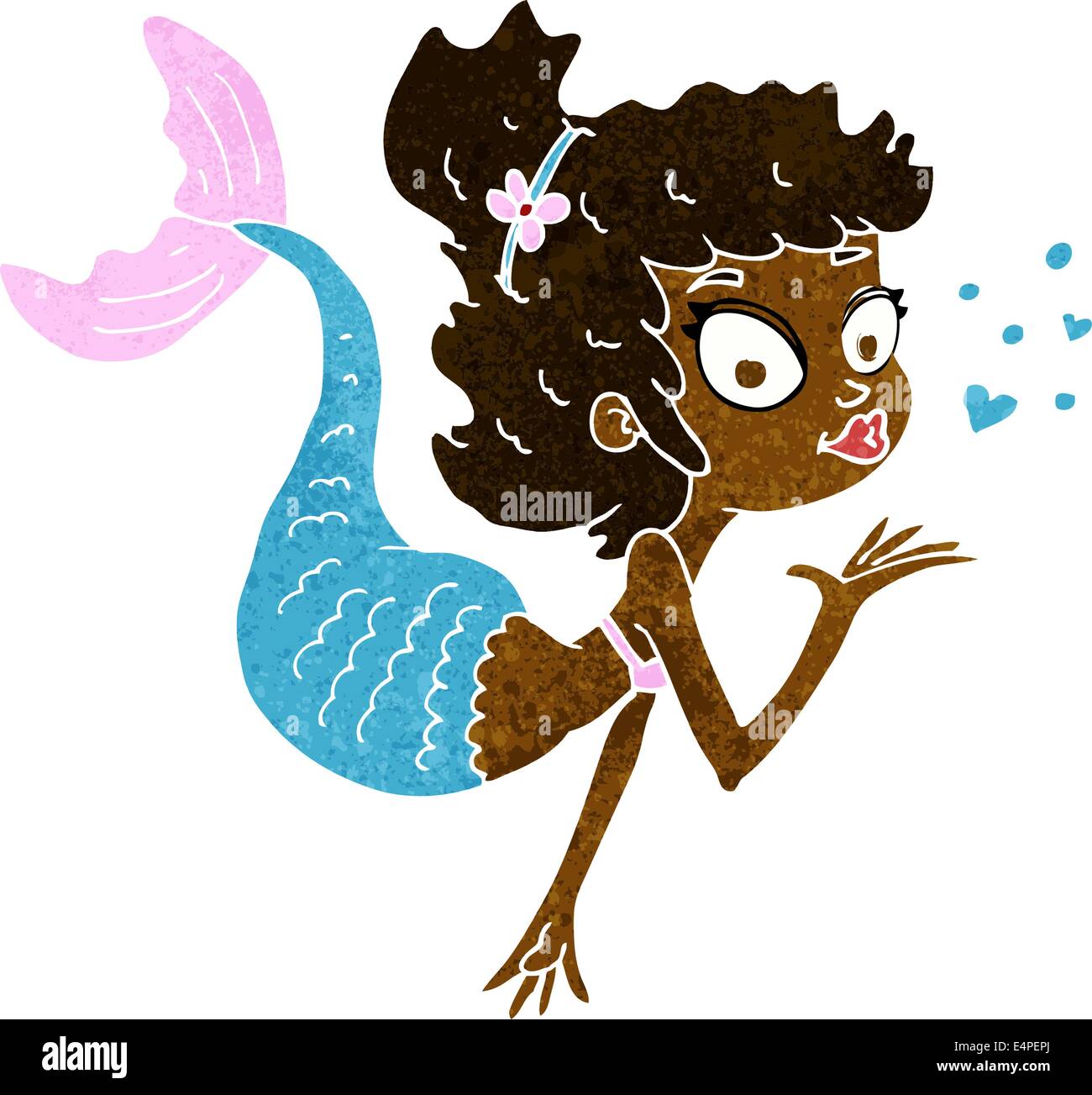 cartoon pretty mermaid Stock Vector Image & Art - Alamy