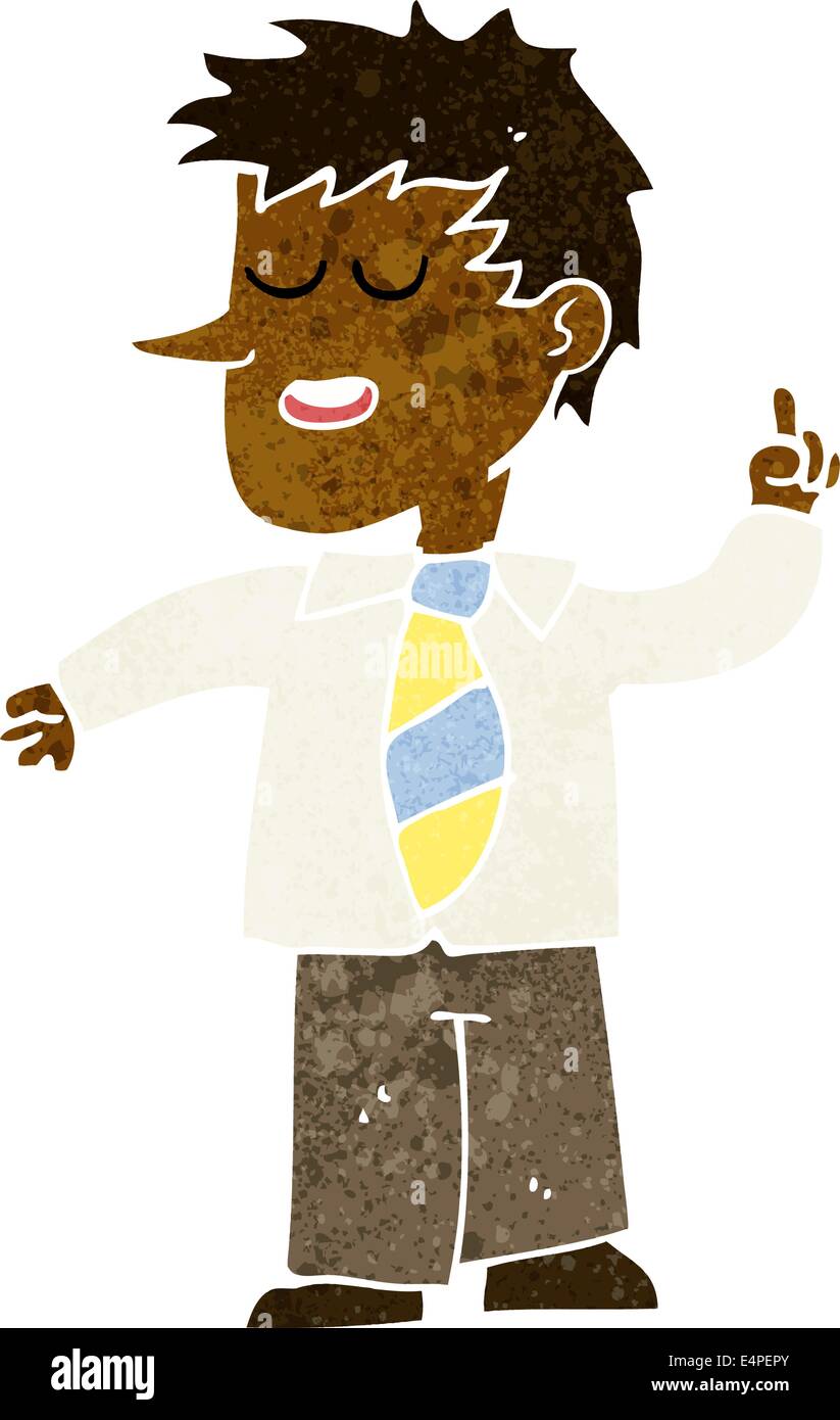cartoon man with good idea Stock Vector Image & Art - Alamy