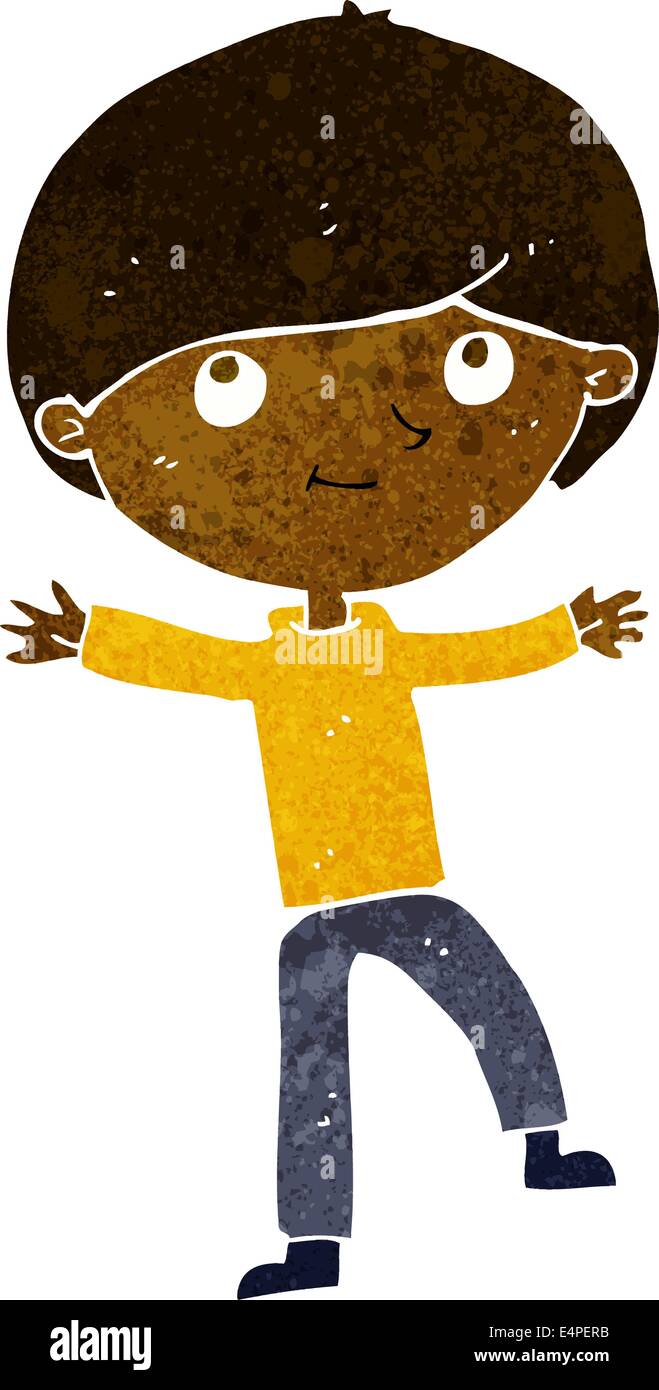 cartoon excited boy Stock Vector Image & Art - Alamy