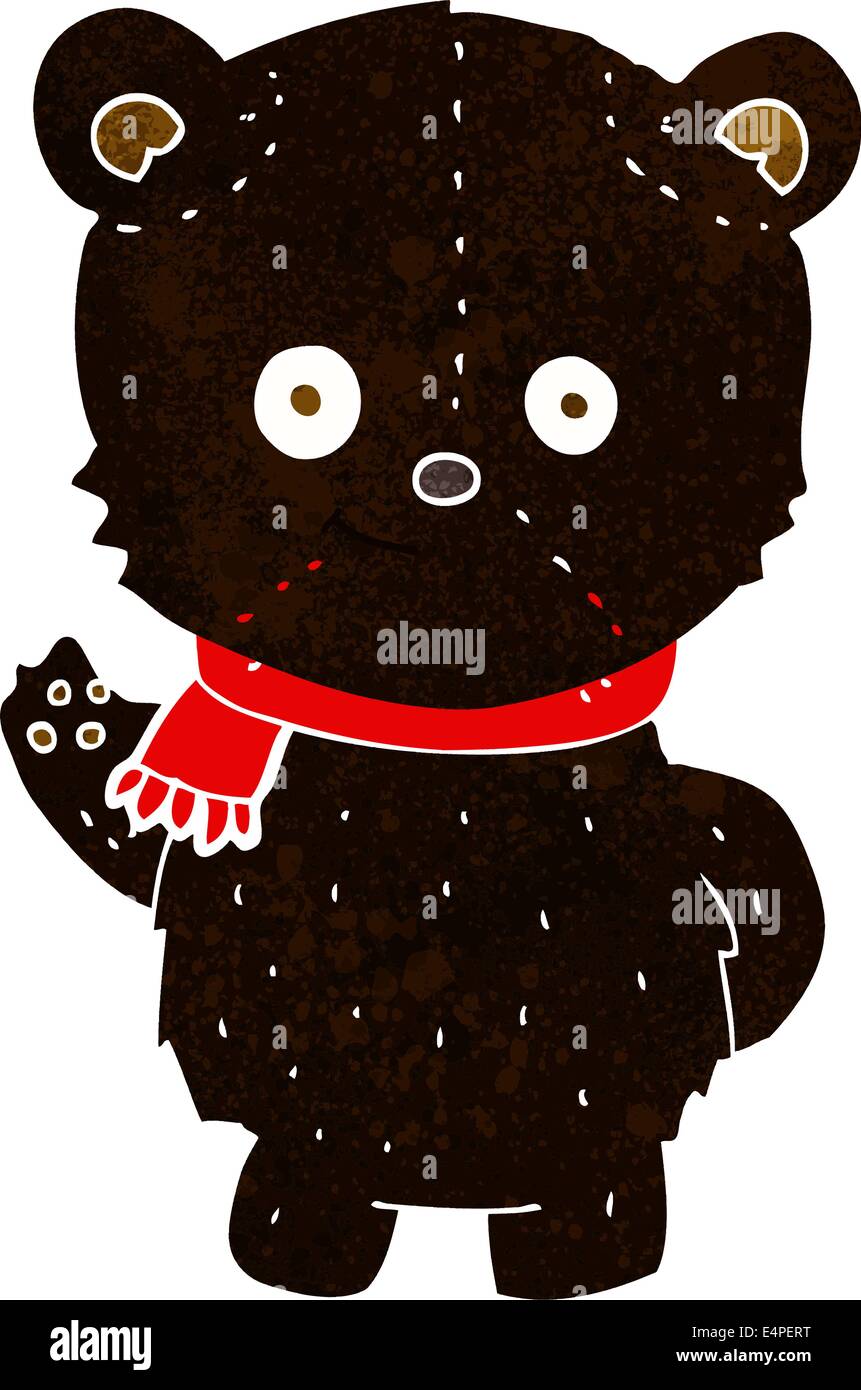 cute cartoon black bear Stock Vector Image & Art - Alamy