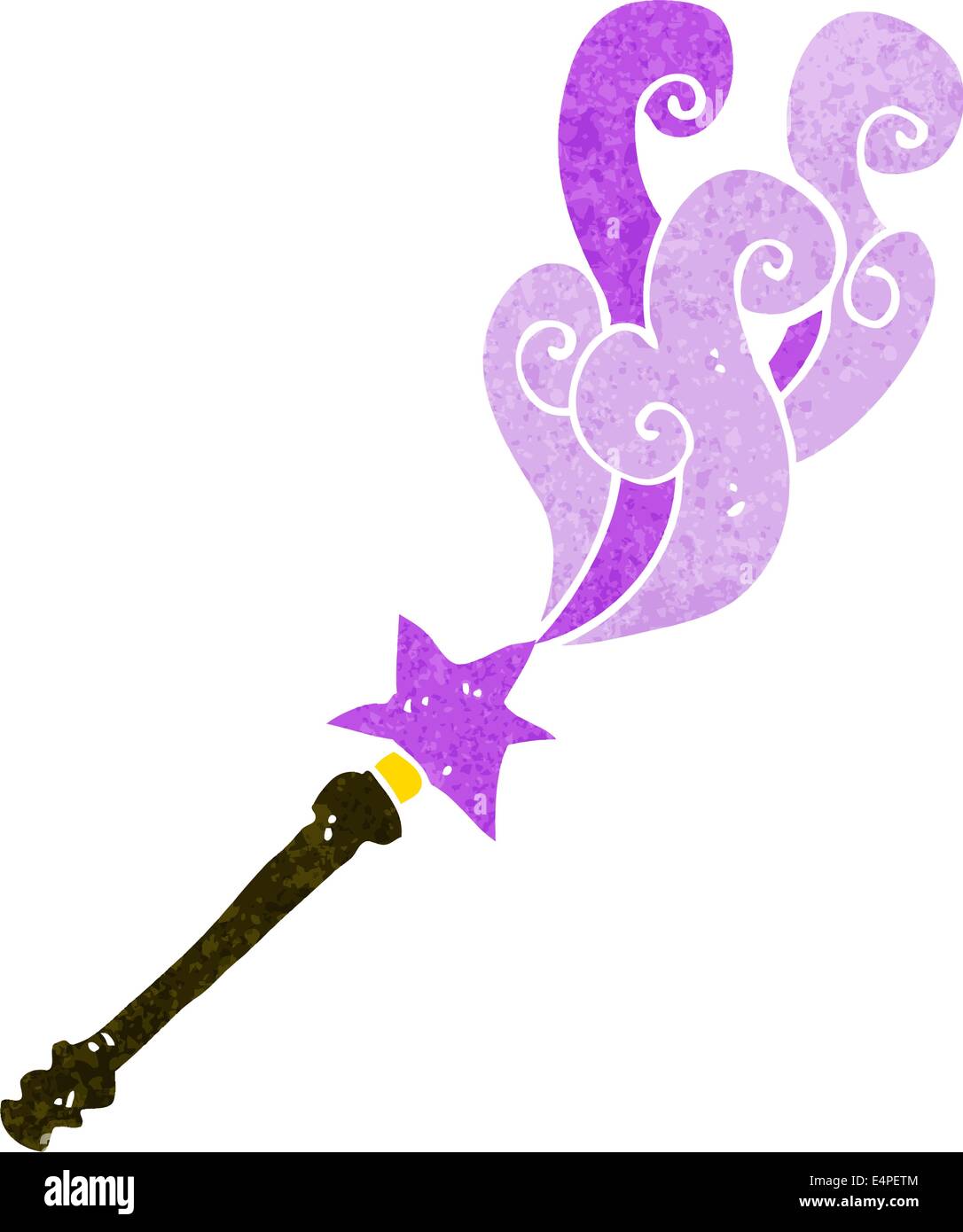 Cartoon magic wand casting spell Stock Vector Images - Alamy