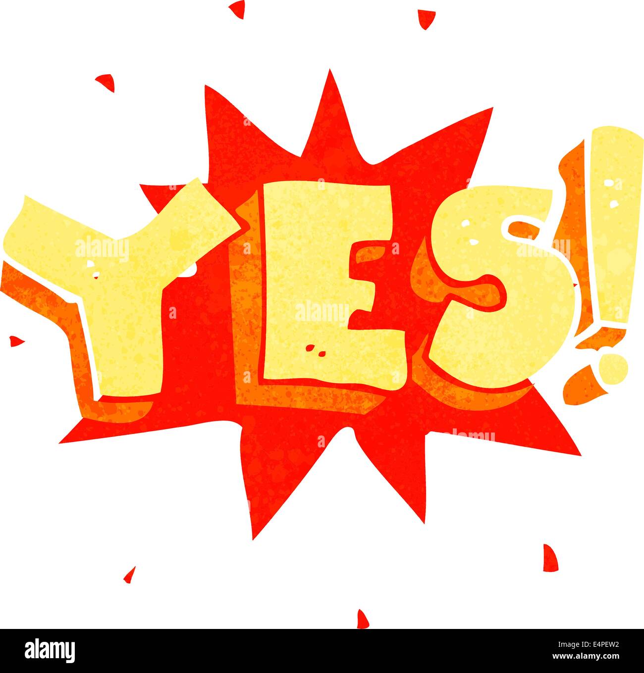 cartoon yes symbol Stock Vector Image & Art - Alamy