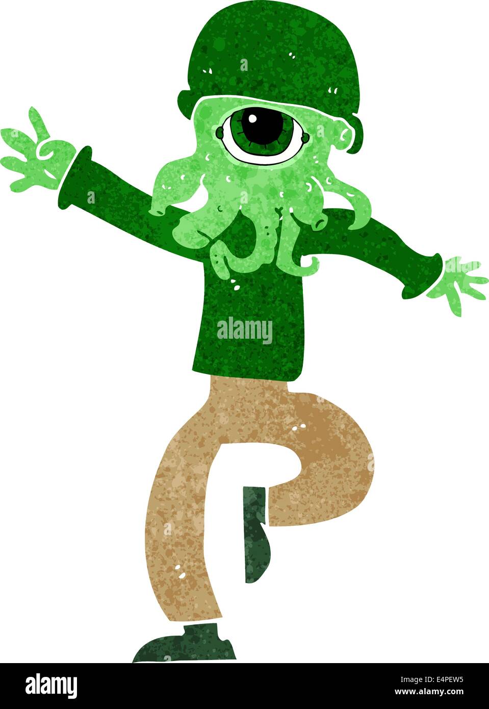 cartoon alien monster man Stock Vector Image & Art - Alamy