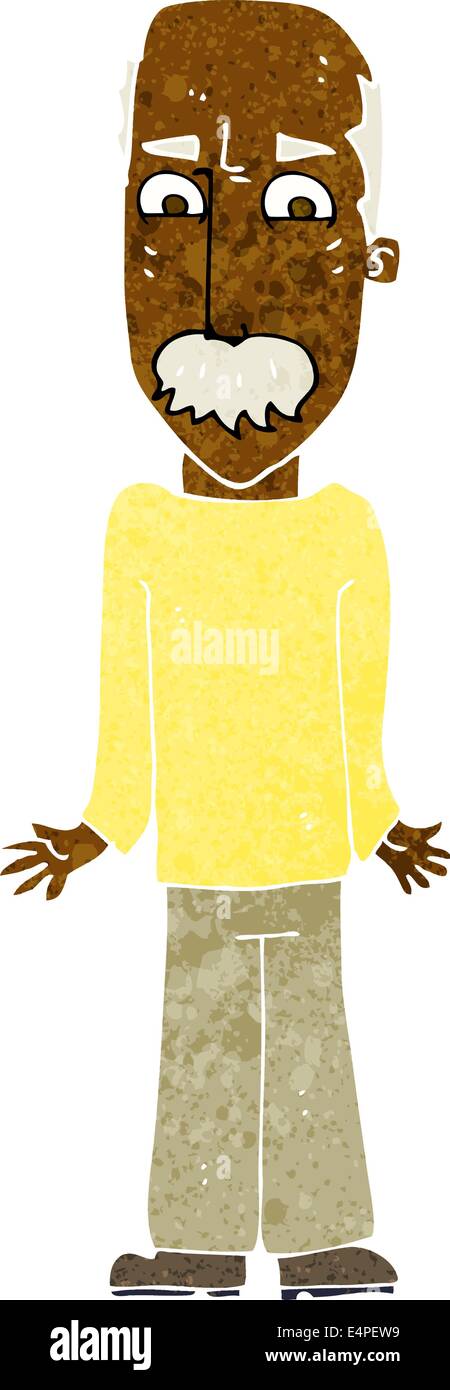 cartoon dad shrugging shoulders Stock Vector Image & Art - Alamy
