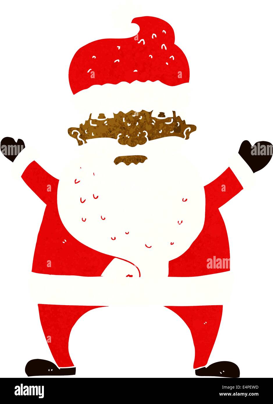 cartoon stressed out santa Stock Vector Image & Art - Alamy