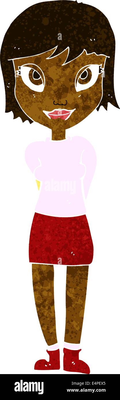cartoon pretty girl Stock Vector Image & Art - Alamy