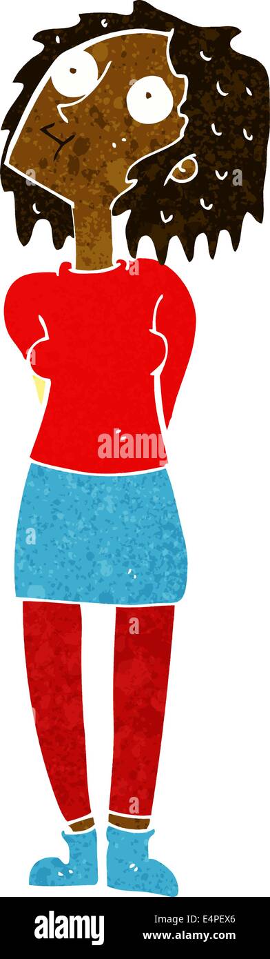 cartoon curious woman Stock Vector Image & Art - Alamy