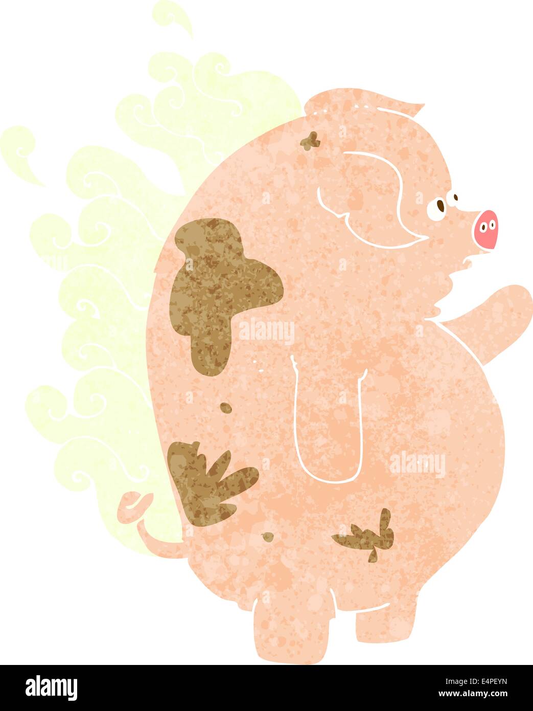 Cartoon fat smelly pig Stock Vector Images - Alamy