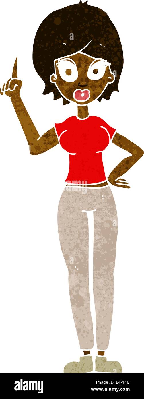 cartoon woman explaining her point Stock Vector Image & Art - Alamy