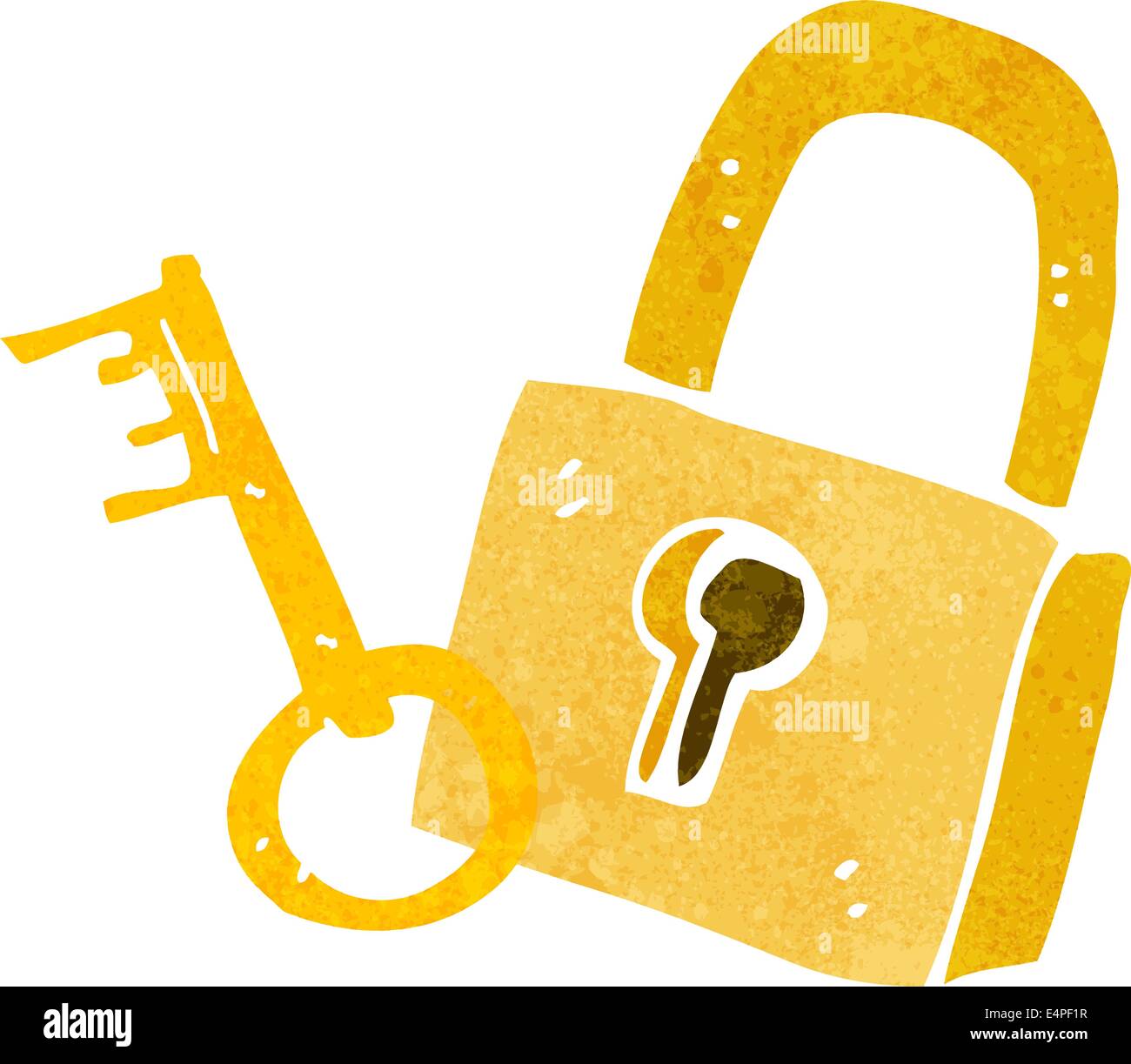 cartoon padlock and key Stock Vector Image & Art - Alamy