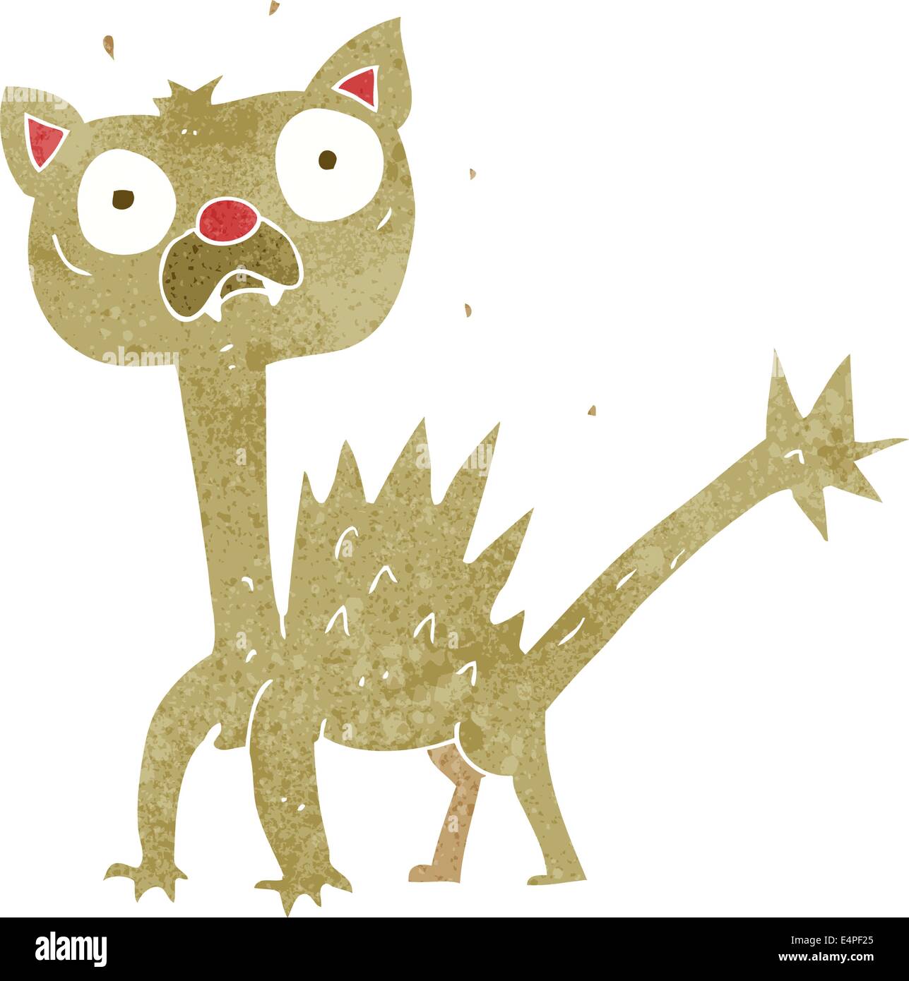 cartoon scared cat Stock Vector Image & Art - Alamy