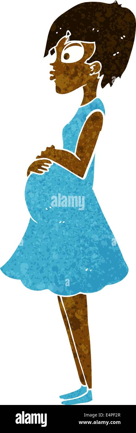 cartoon pregnant woman Stock Vector Image & Art - Alamy