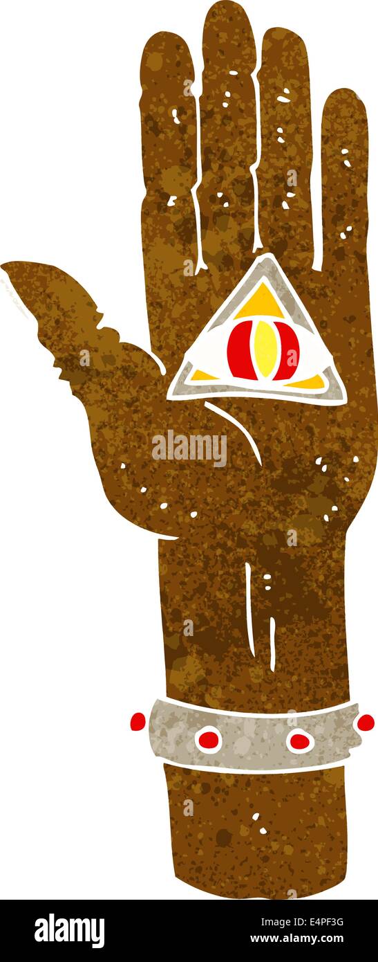 cartoon spooky hand symbol Stock Vector Image & Art - Alamy