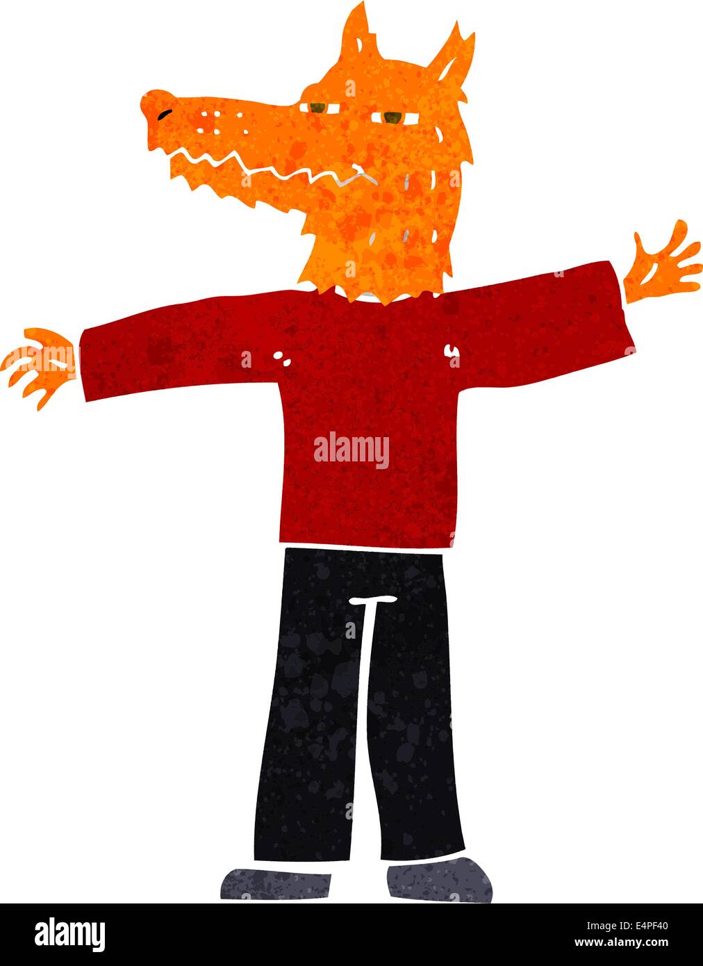 Cartoon Happy Fox Man Stock Vector Image And Art Alamy