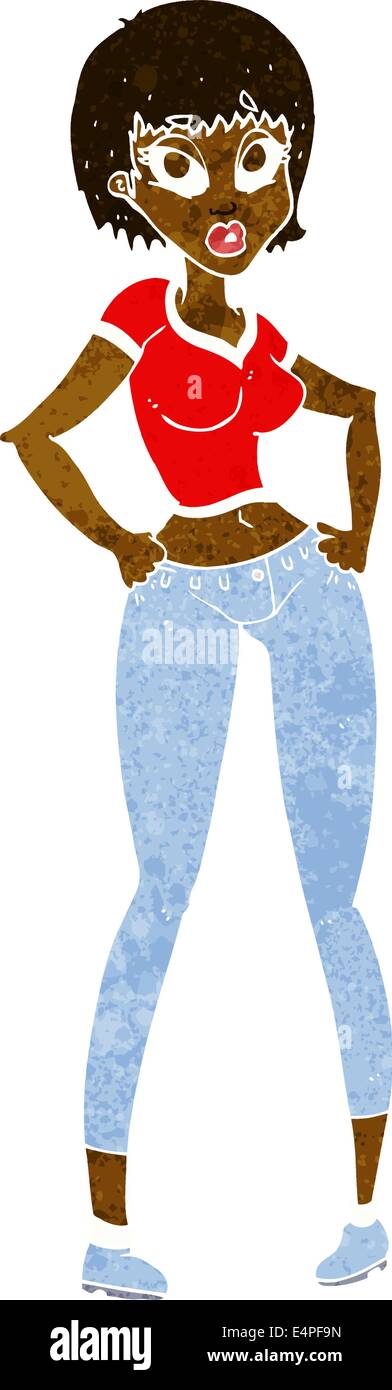 cartoon pretty woman Stock Vector Image & Art - Alamy
