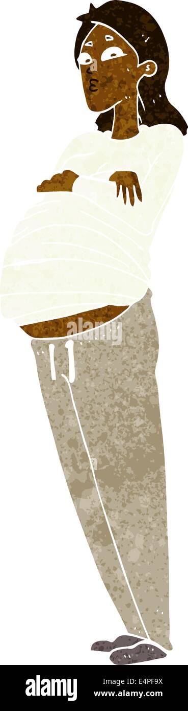 cartoon pregnant woman Stock Vector Image & Art - Alamy
