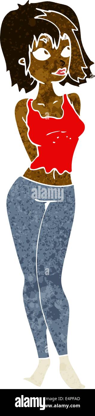 cartoon attractive girl Stock Vector Image & Art - Alamy