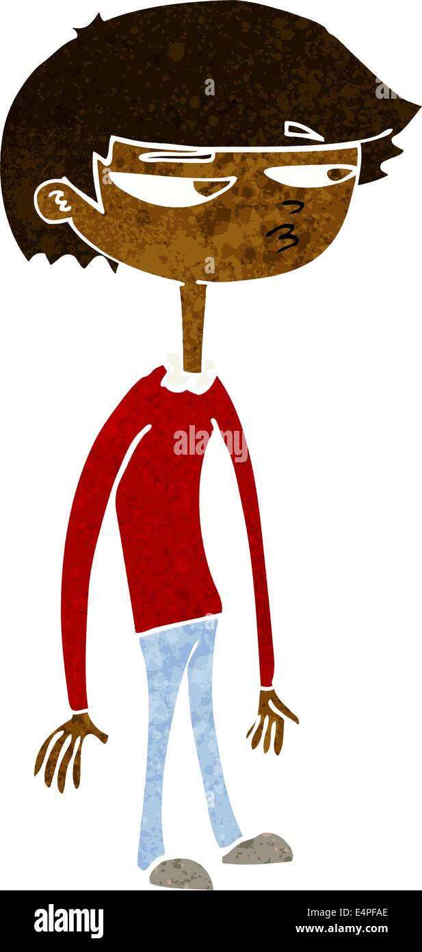 cartoon suspicious boy Stock Vector Image & Art - Alamy