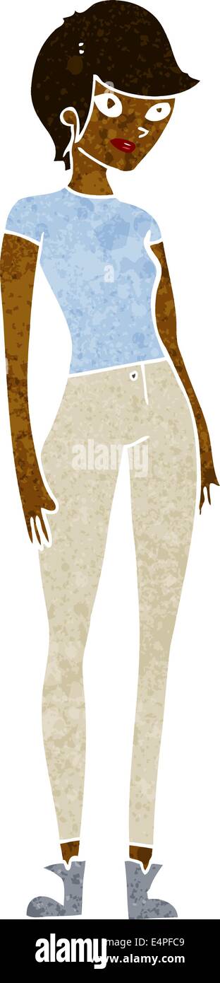 cartoon modern attractive woman Stock Vector Image & Art - Alamy