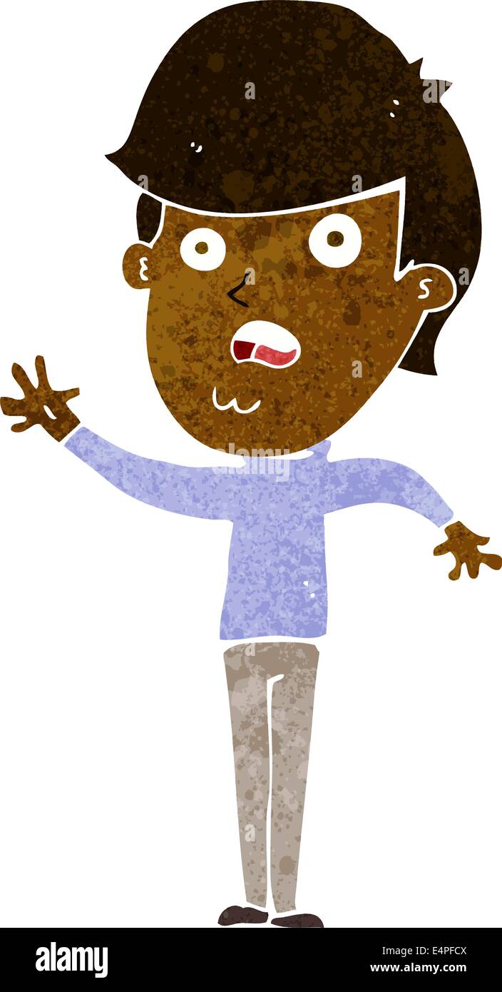 cartoon unhappy boy Stock Vector Image & Art - Alamy