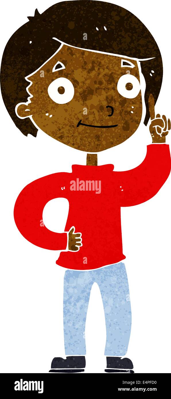 cartoon boy with idea Stock Vector Image & Art - Alamy