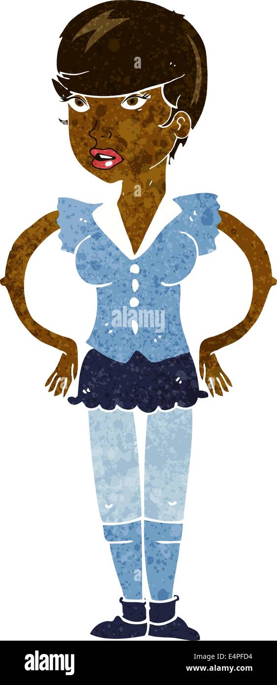 Cartoon woman hands on hips hi-res stock photography and images - Alamy