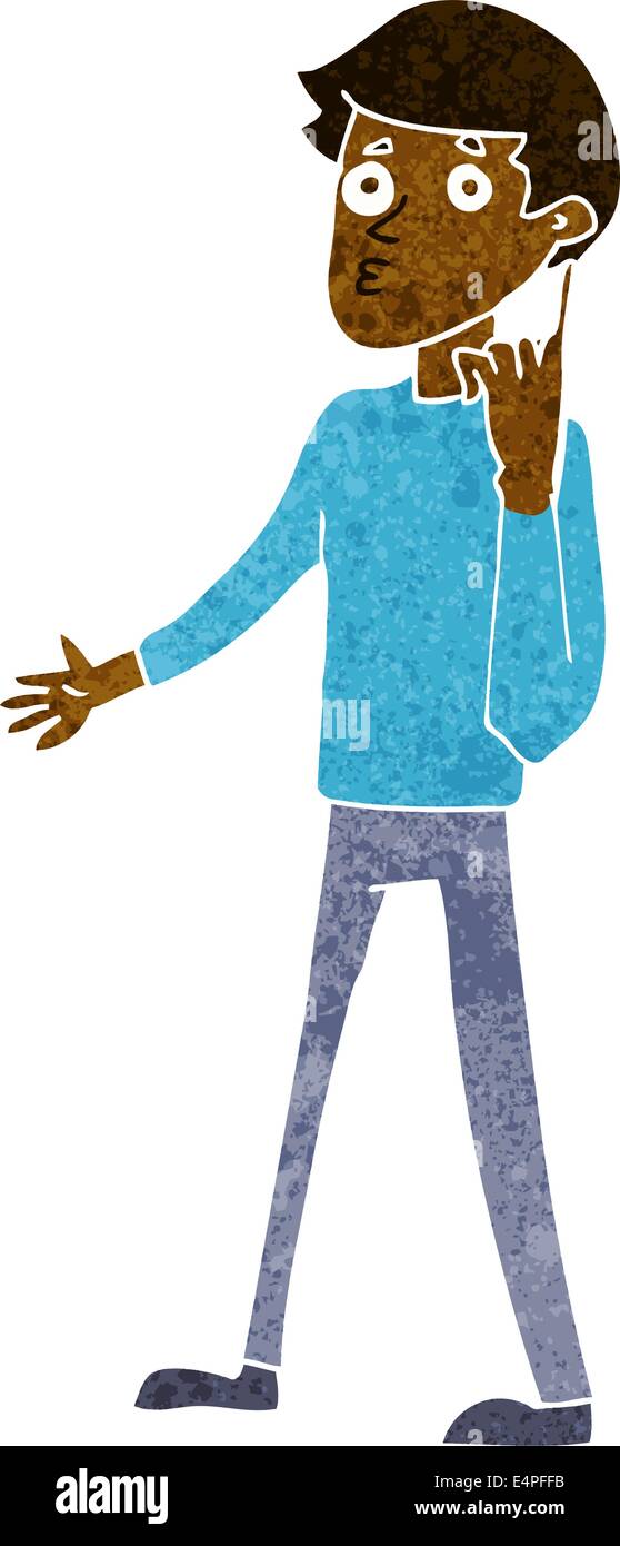 cartoon man asking question Stock Vector Image & Art - Alamy