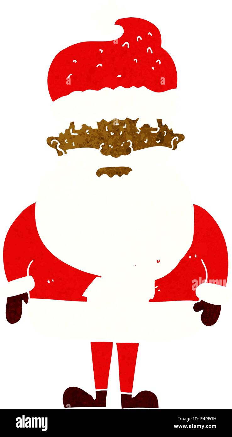 cartoon grumpy santa claus Stock Vector Image & Art - Alamy