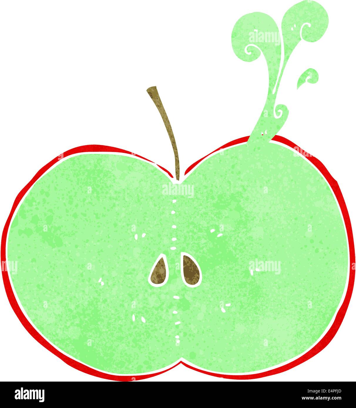 cartoon sliced apple Stock Vector Image & Art - Alamy