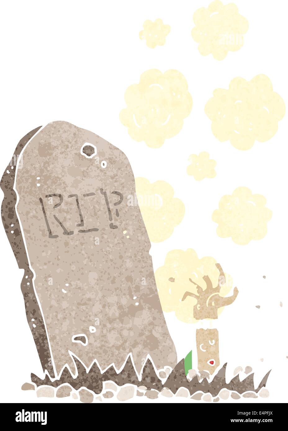cartoon zombie rising from grave Stock Vector Image & Art - Alamy