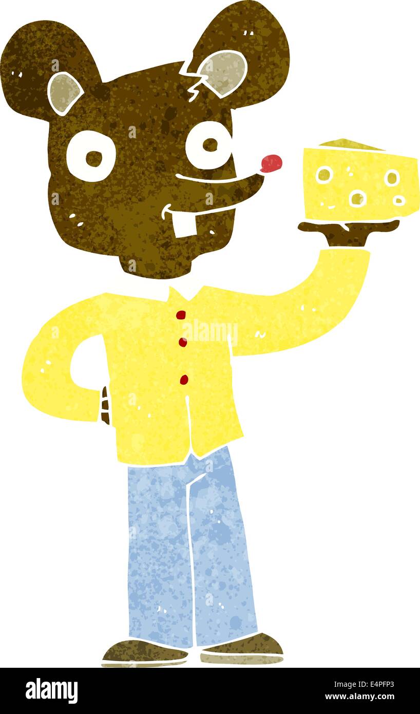 cartoon mouse holding cheese Stock Vector Image & Art - Alamy