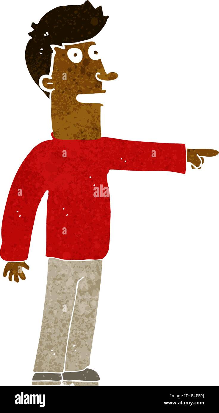 cartoon man pointing Stock Vector Image & Art - Alamy
