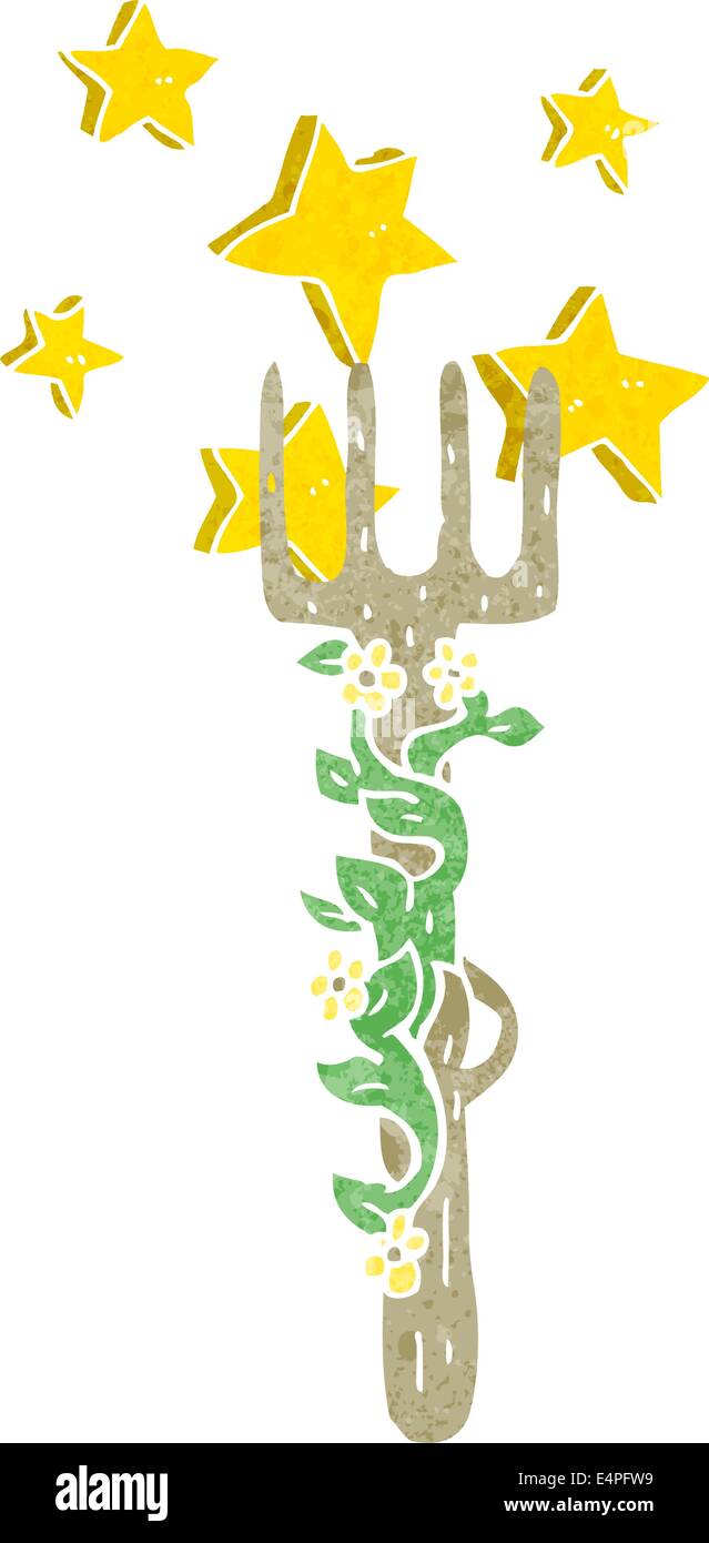 cartoon ornate wooden fork Stock Vector Image & Art - Alamy