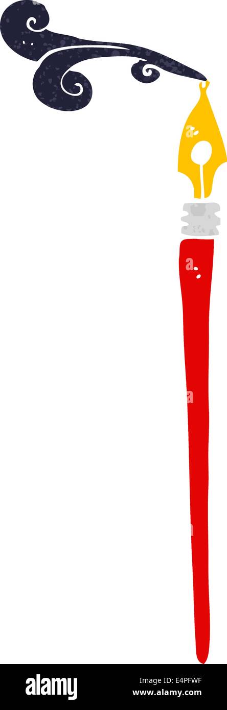 cartoon ink pen Stock Vector Image & Art - Alamy