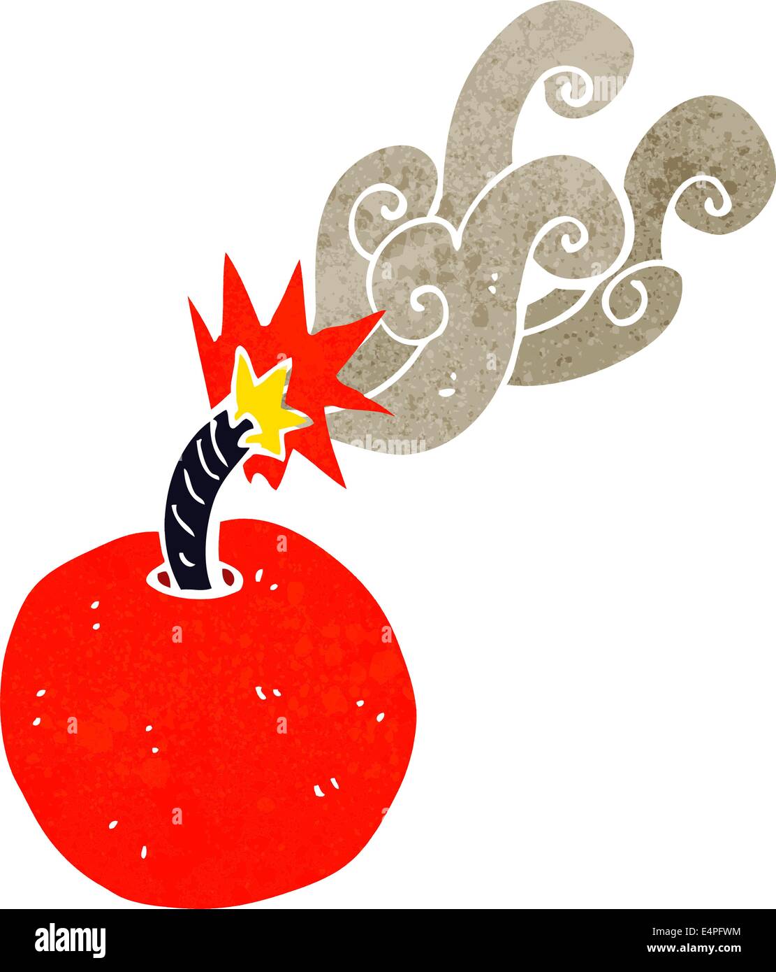 Cartoon burning bomb Stock Vector Images - Alamy