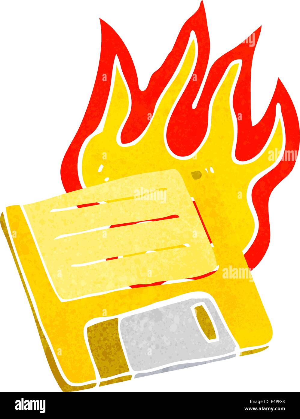 cartoon old computer disk Stock Vector Image & Art - Alamy