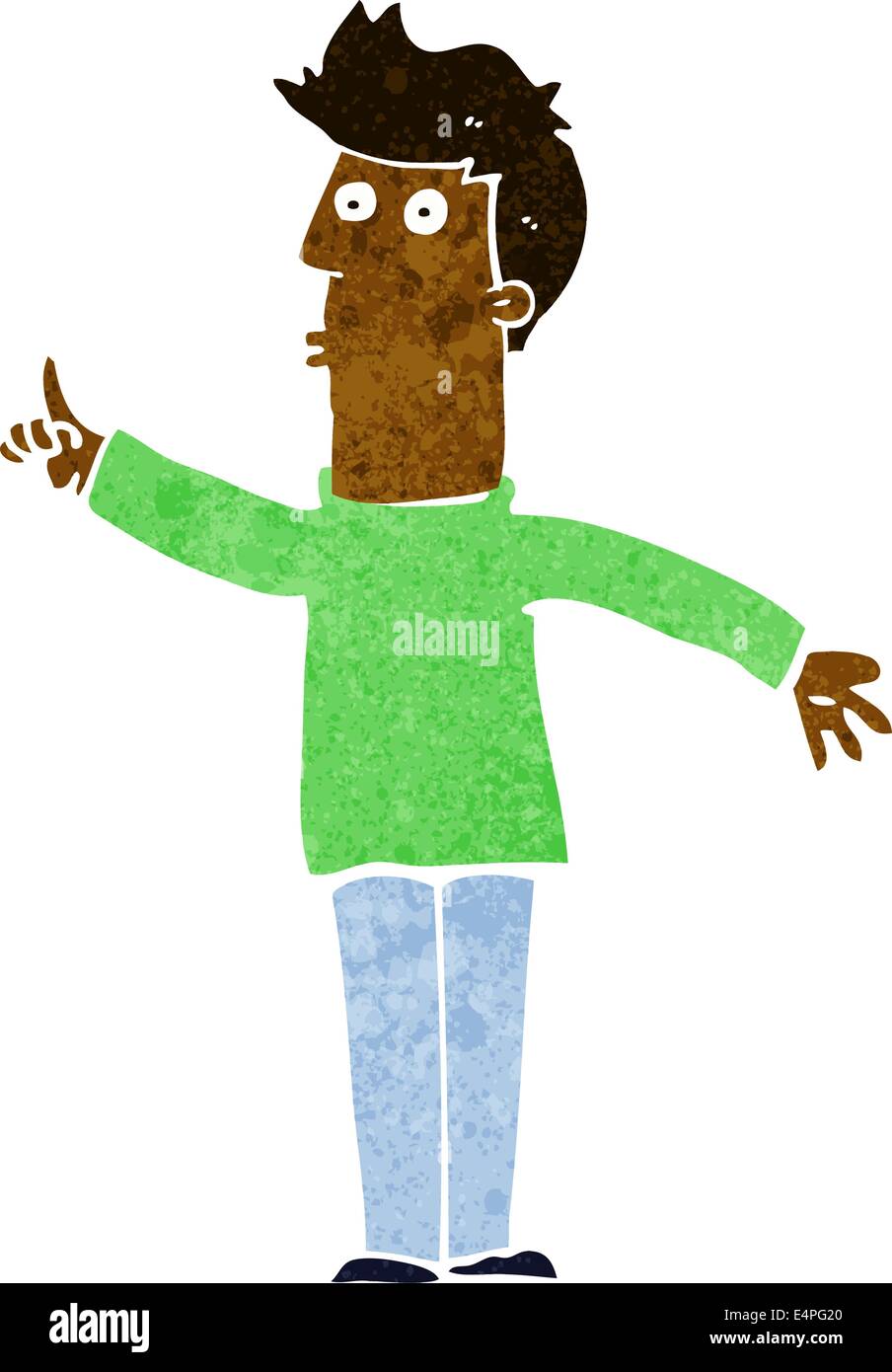 cartoon man advising caution Stock Vector Image & Art - Alamy