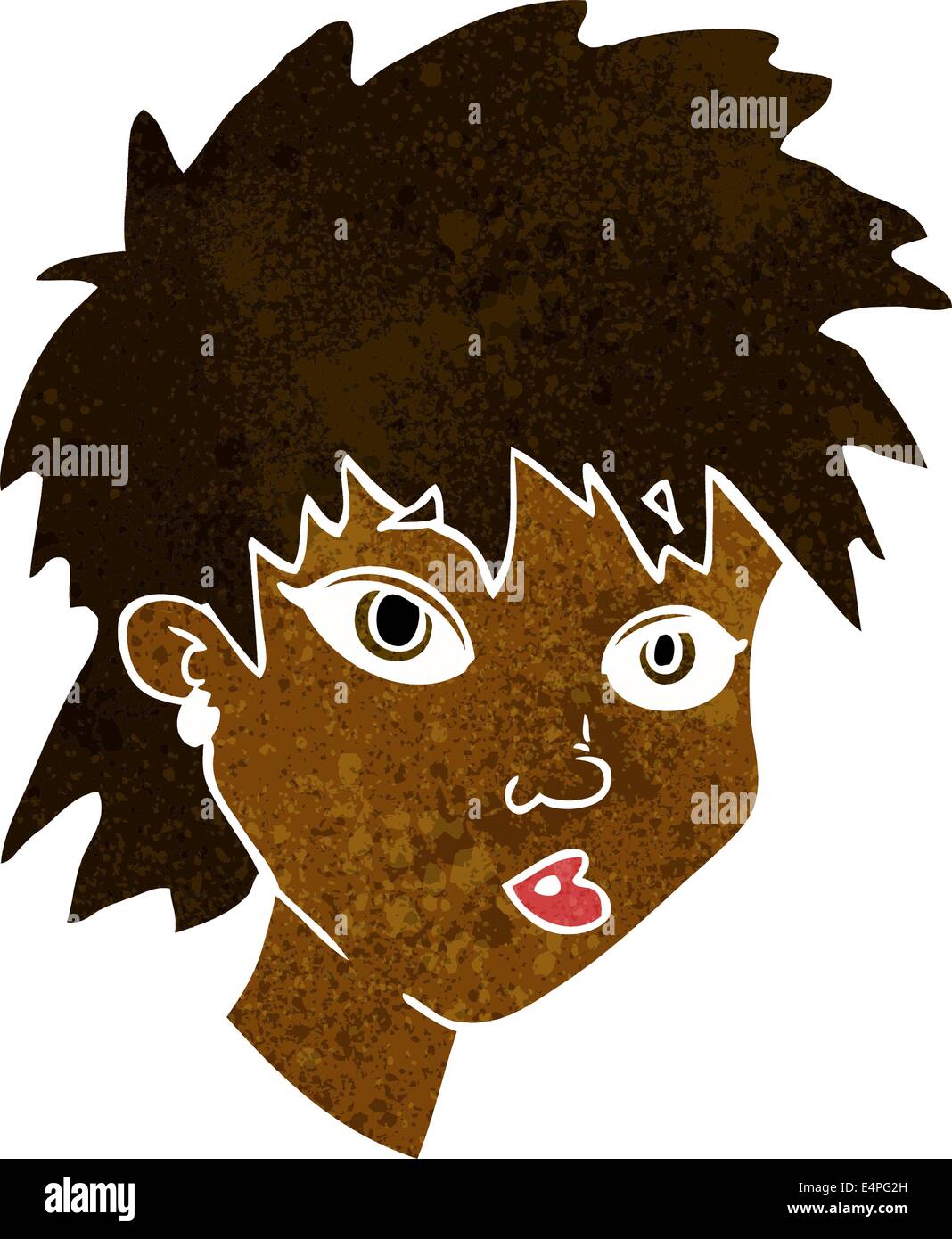 cartoon curious girl Stock Vector Image & Art - Alamy